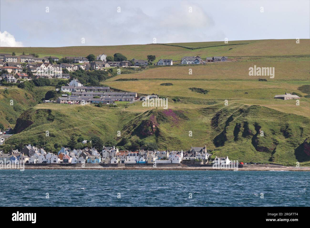Gardenstown harbour moray firth aberdeenshire hi-res stock photography ...