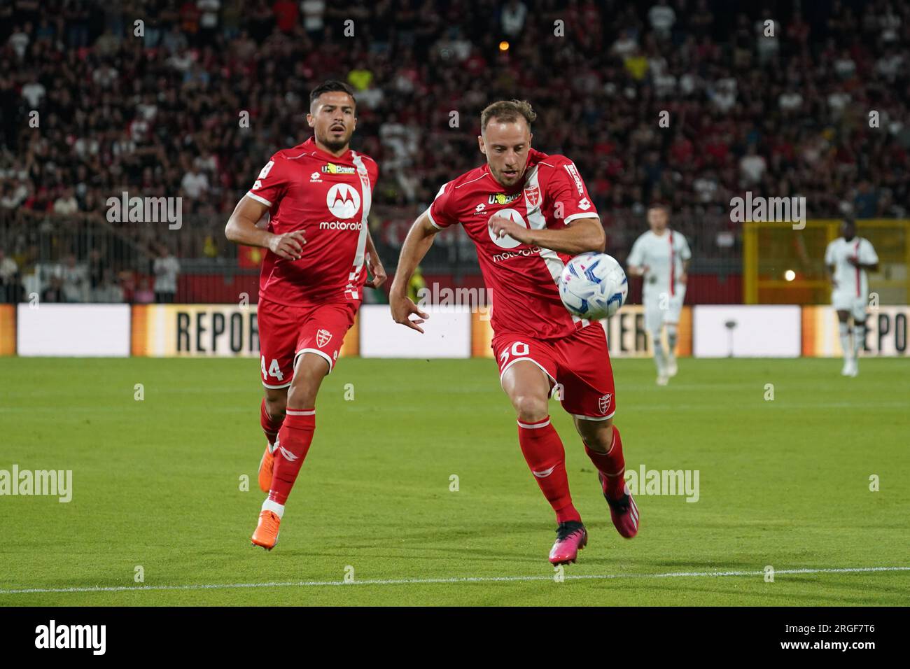 Monza, Italy - August 8, 2023, Carlos Augusto (#30 AC Monza) during the ...