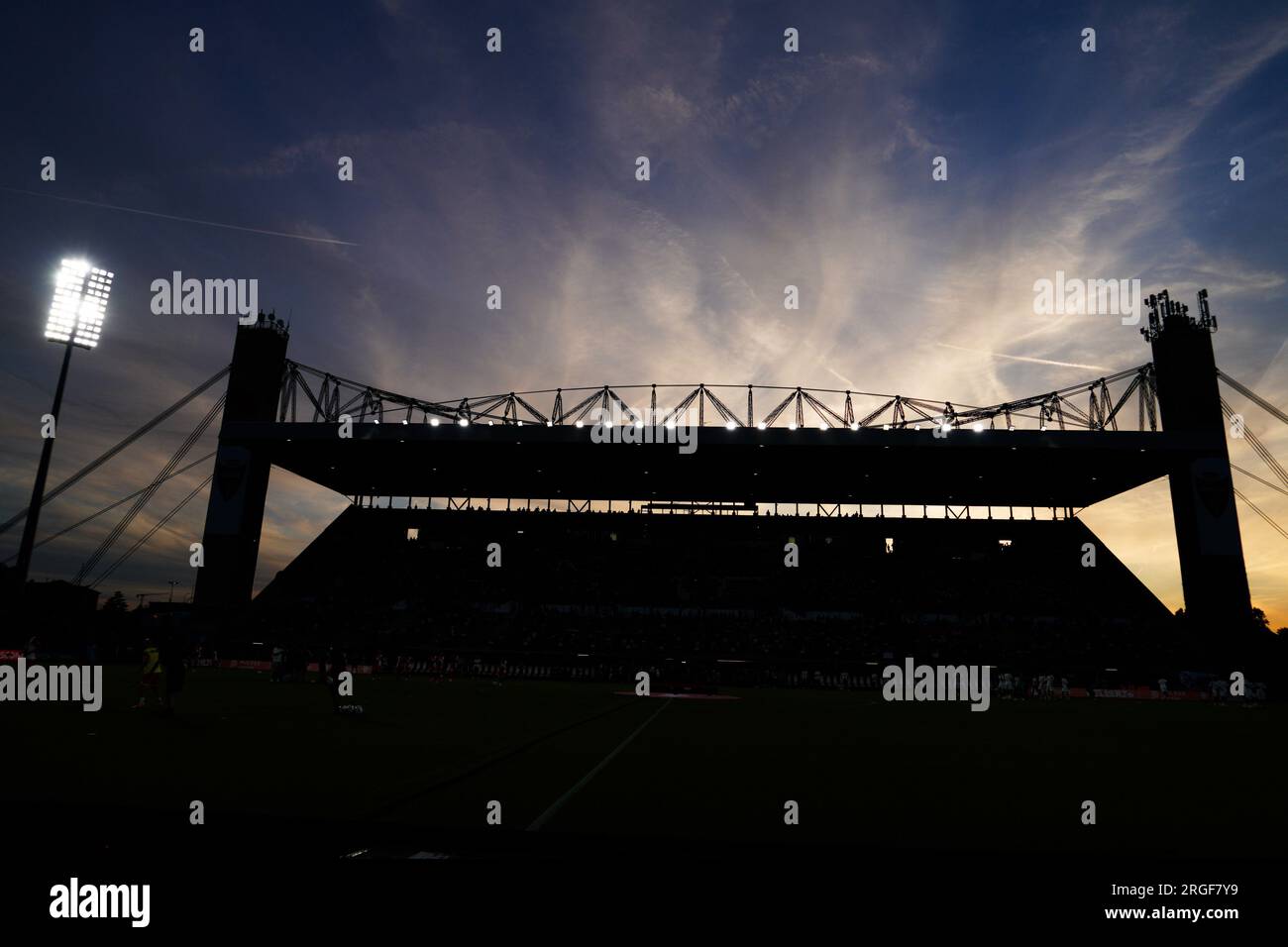 Monza, Italy - August 8, 2023, Sunset over U-Power Stadium during the ...