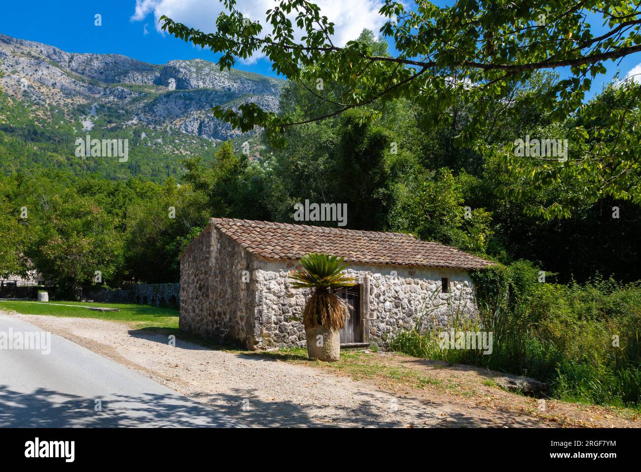 The beautiful nature of the Konavle Valley in the Croatian region of ...
