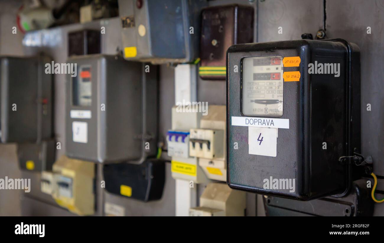 Electricity meter for measuring electricity consumption. (CTK Photo ...