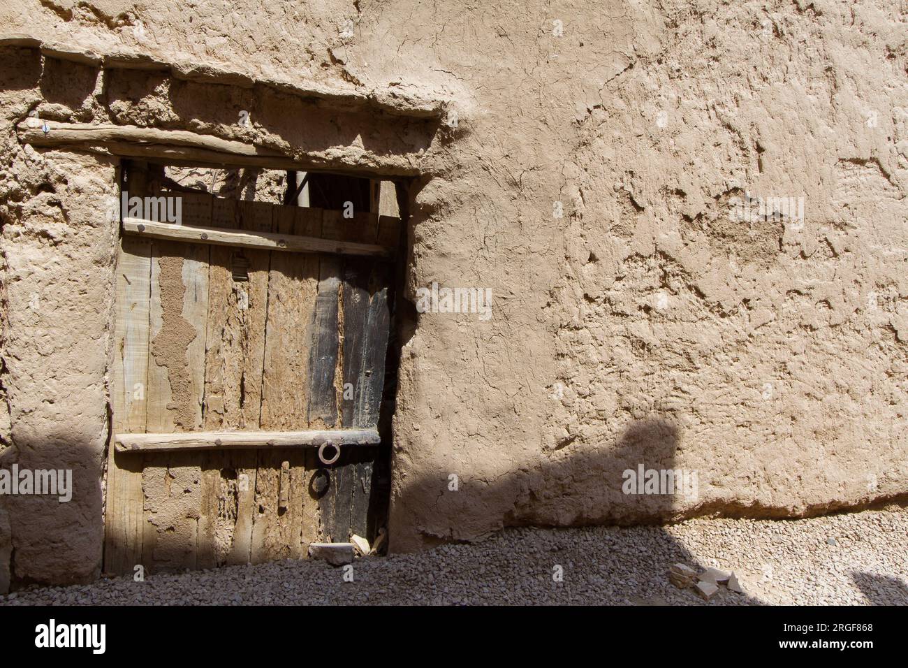 Ruins of ancient arab middle eastern old town built of mud bricks, old ...