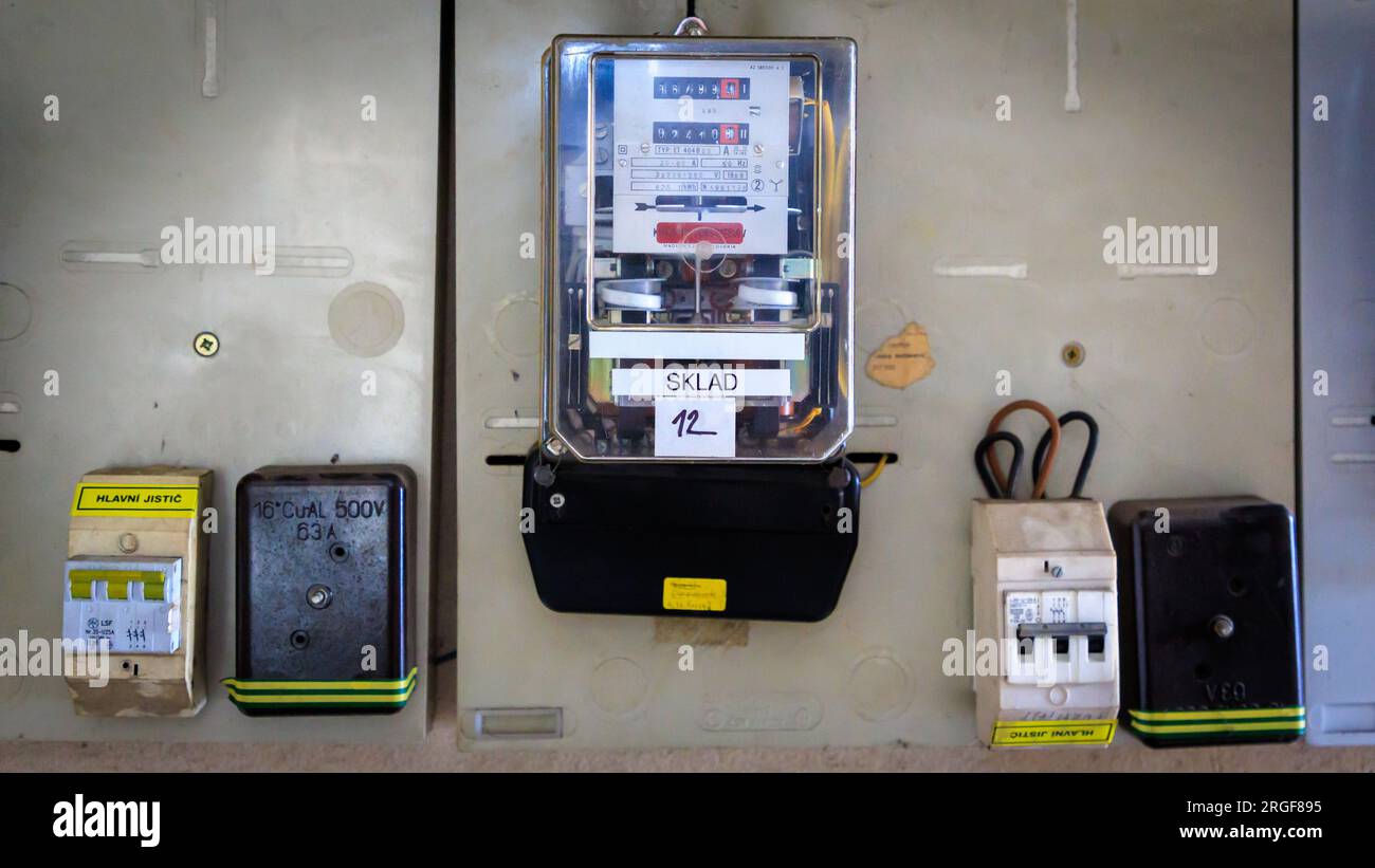 Electricity meter for measuring electricity consumption. (CTK Photo ...