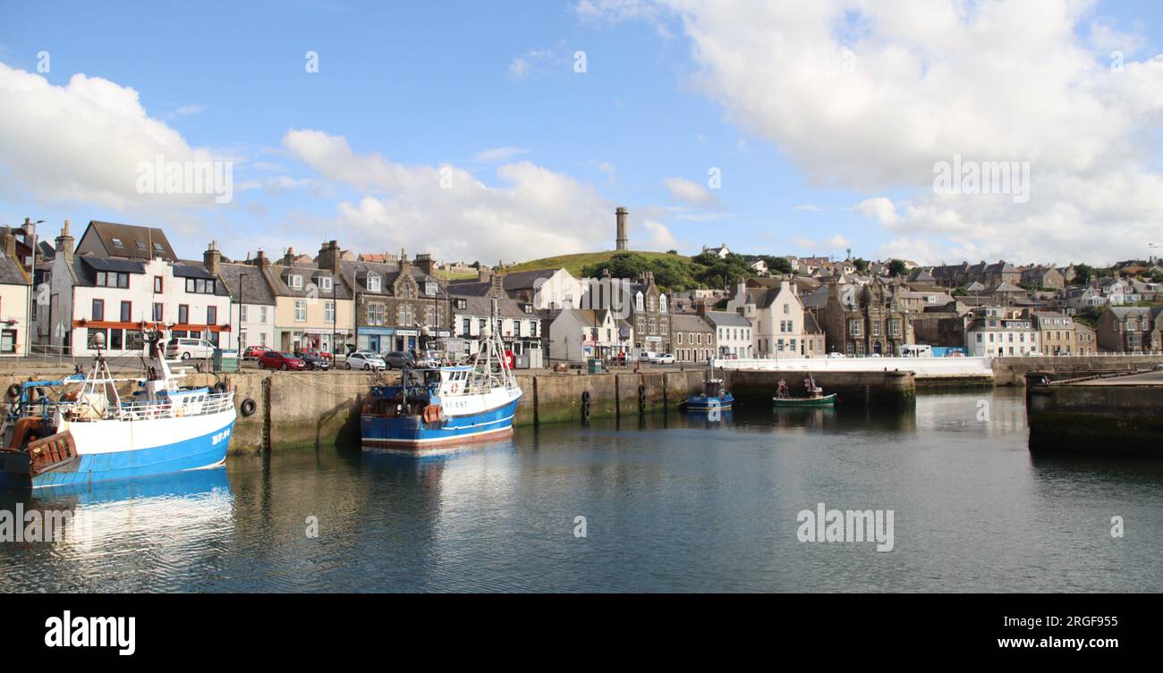 Macduff harbour, Aberdeenshire, Scotland Stock Photo - Alamy