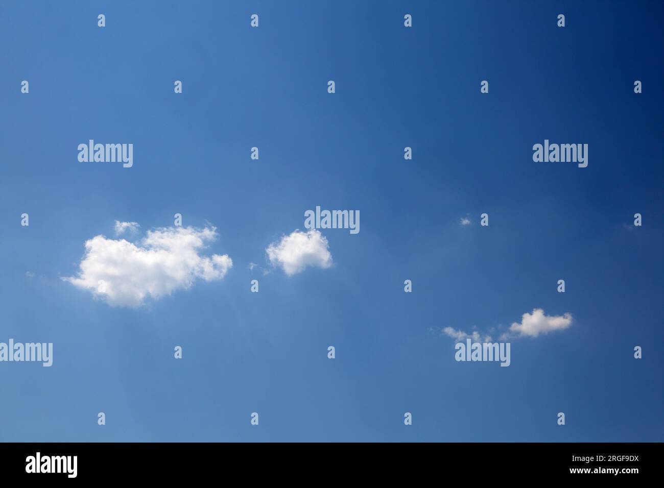 Small White Clouds in Blue Sky Greece Stock Photo - Alamy