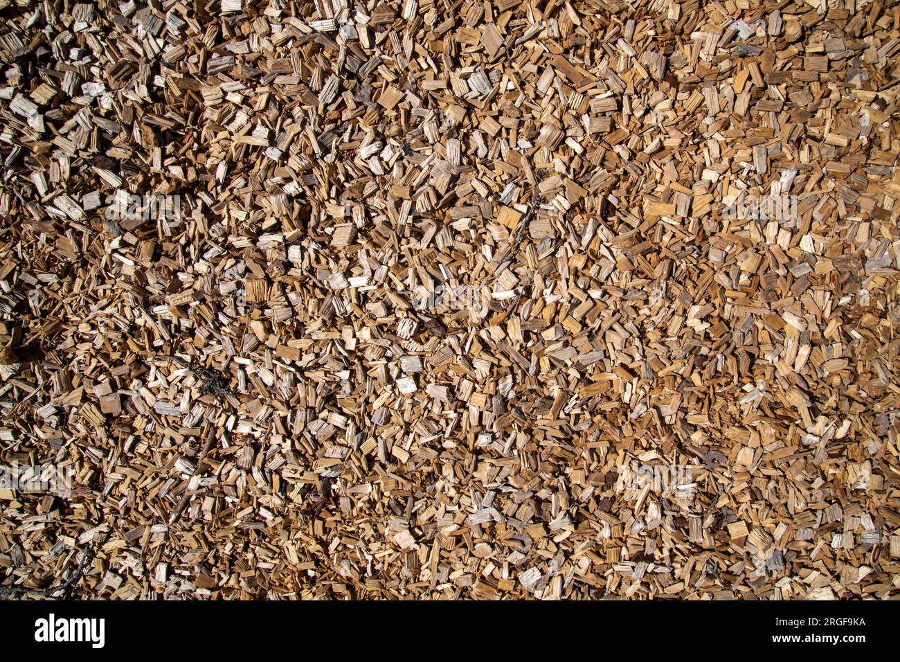 Bunch of chipped wood on frame Stock Photo - Alamy