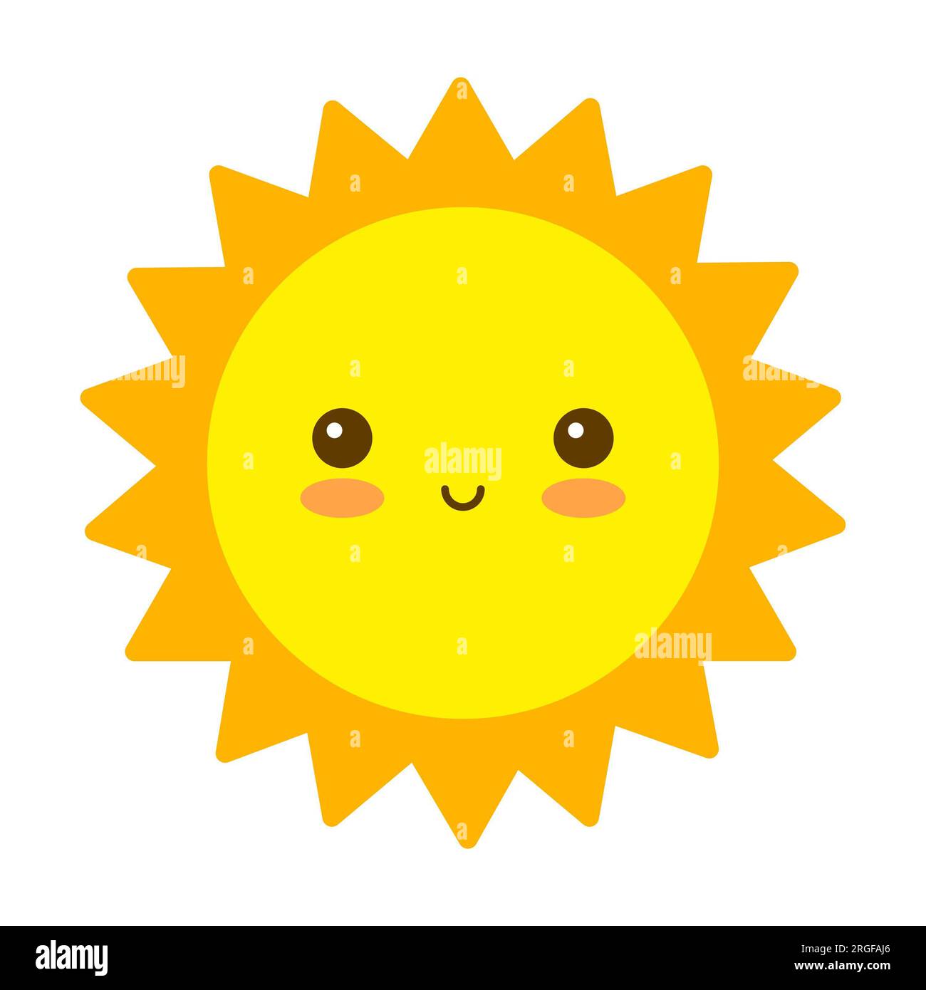 Cute Smiling Sun Clipart