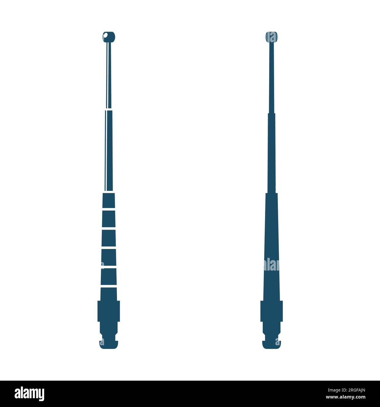 Expandable baton on white background. Isolated illustration Stock Photo ...