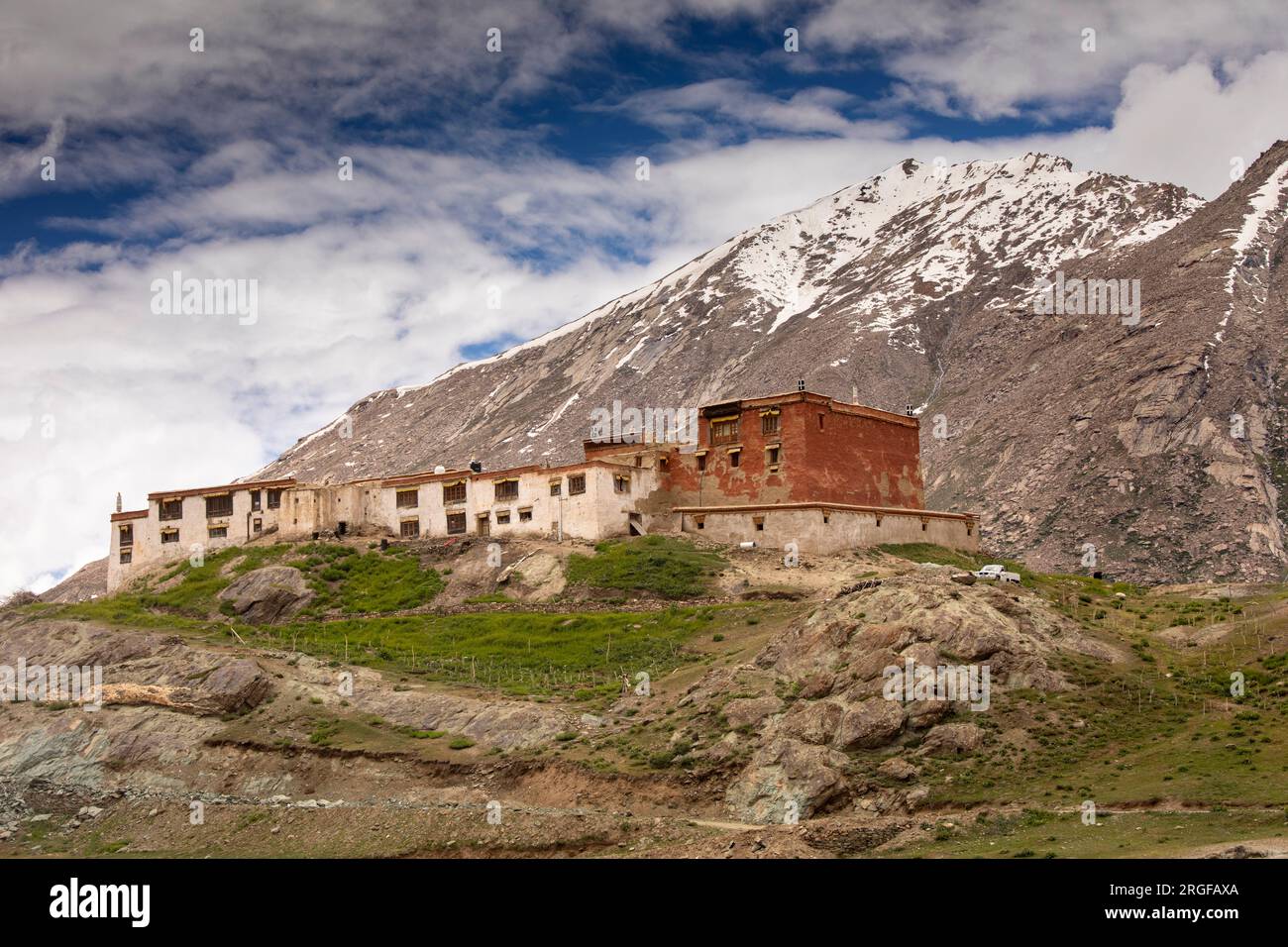 India, Ladakh, Zanskar, Rangdum Gompa, C17th Buddhist Monastery Stock ...