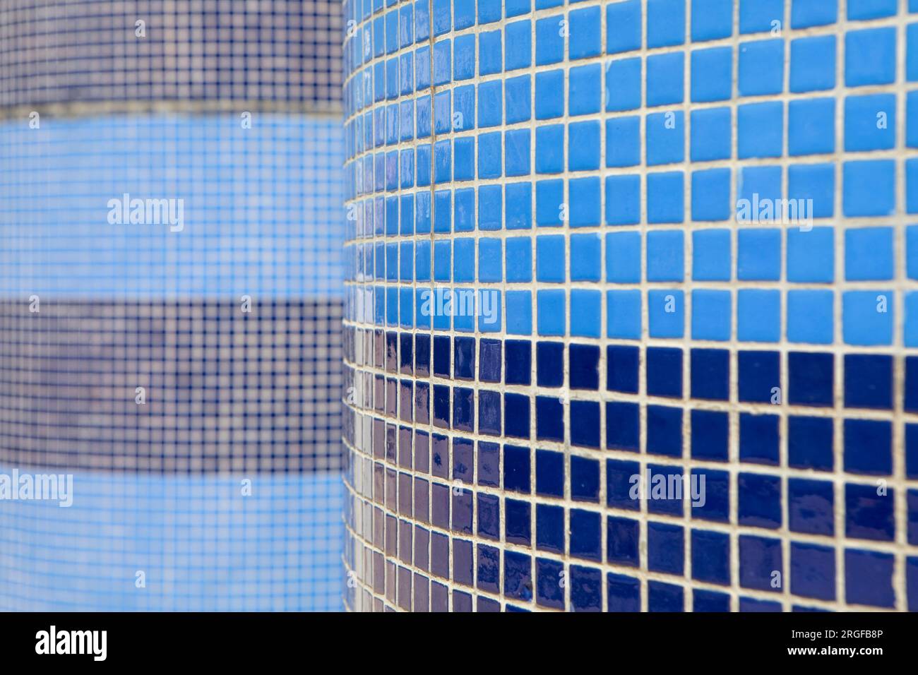 Blue tiled walls Stock Photo - Alamy