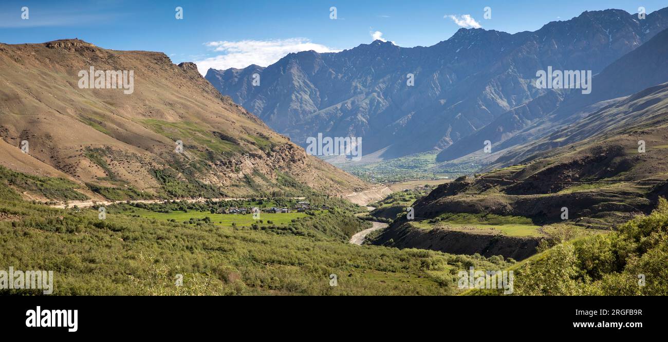 India, Ladakh, Suru Valley, from NH301 highway to Zanskar, panoramic ...
