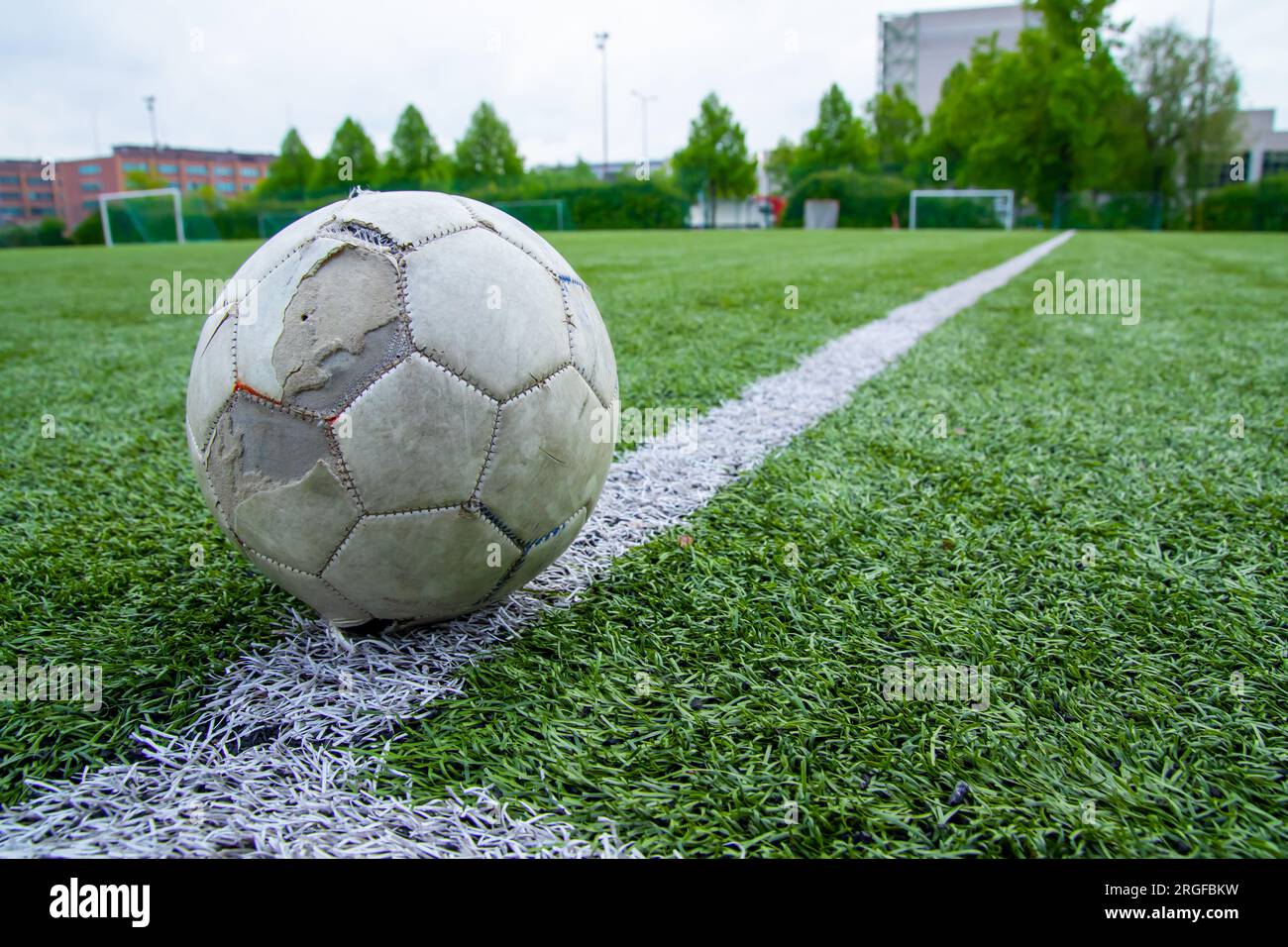 Close up of football hi-res stock photography and images - Alamy