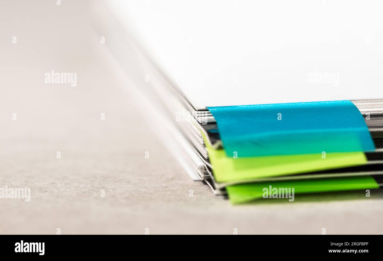 Closeup pile of paper documents in the office Stock Photo - Alamy