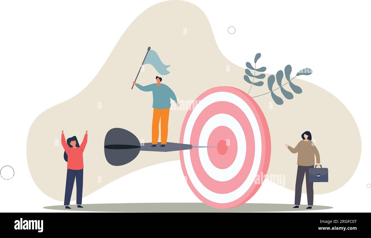 Achievement, reaching goal or meet target, winning business challenge ...