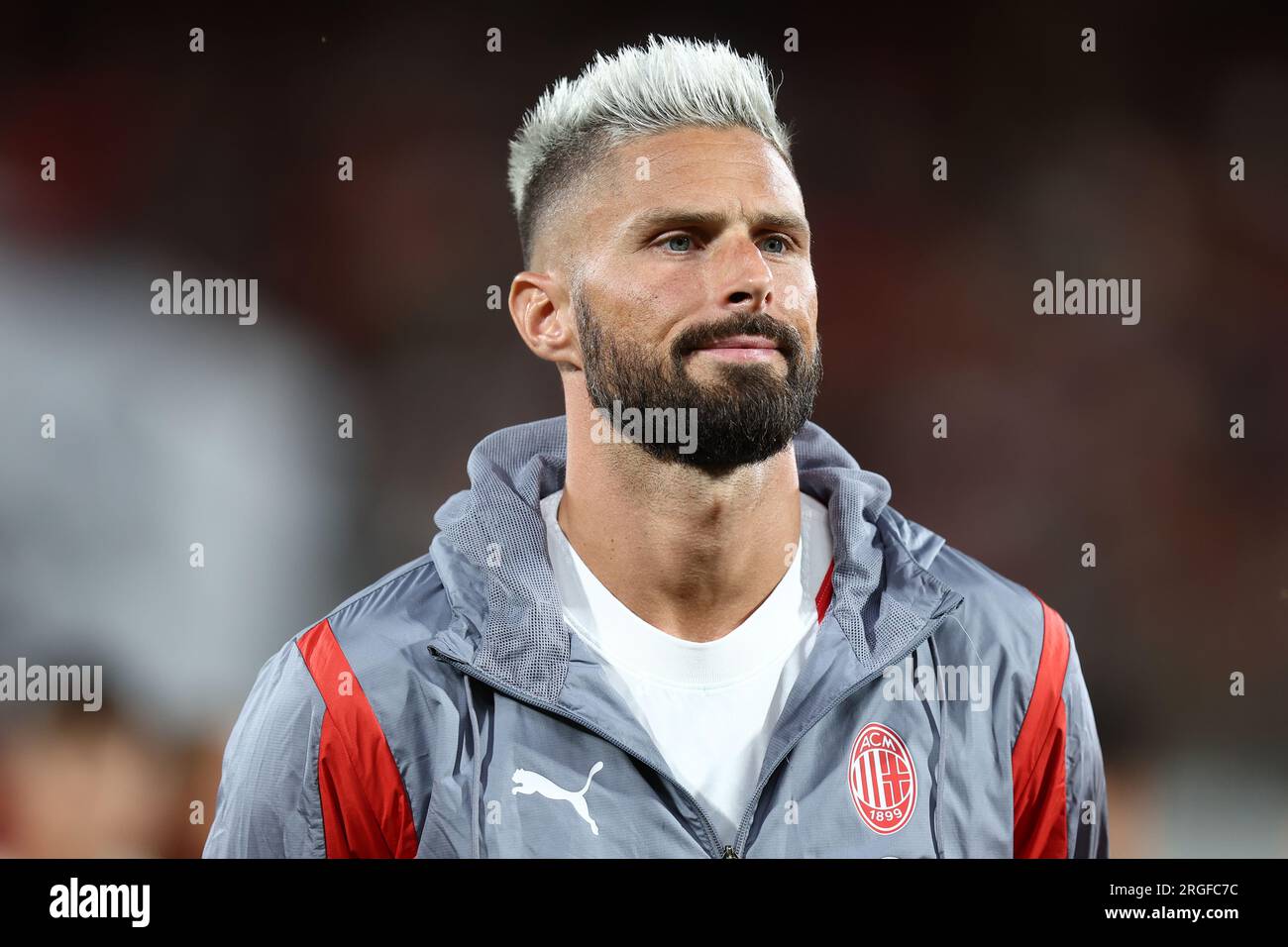 Monza, Italy. 08th Aug, 2023. Olivier Giroud of Ac Milan looks on ... Monza, Italy. 08th Aug, 2023. Olivier Giroud of Ac Milan looks on ...
