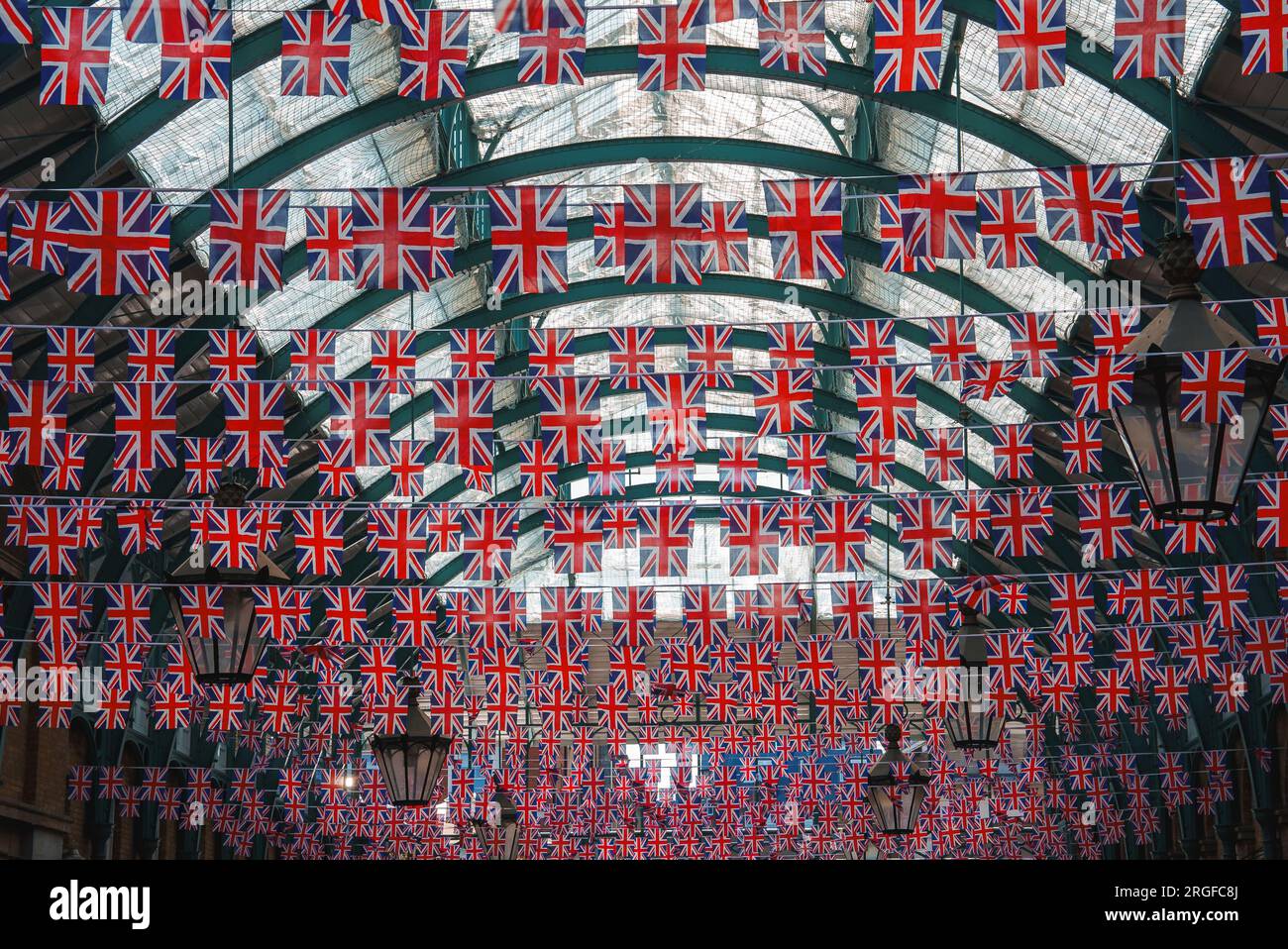 Flags hanging ceiling hi-res stock photography and images - Alamy