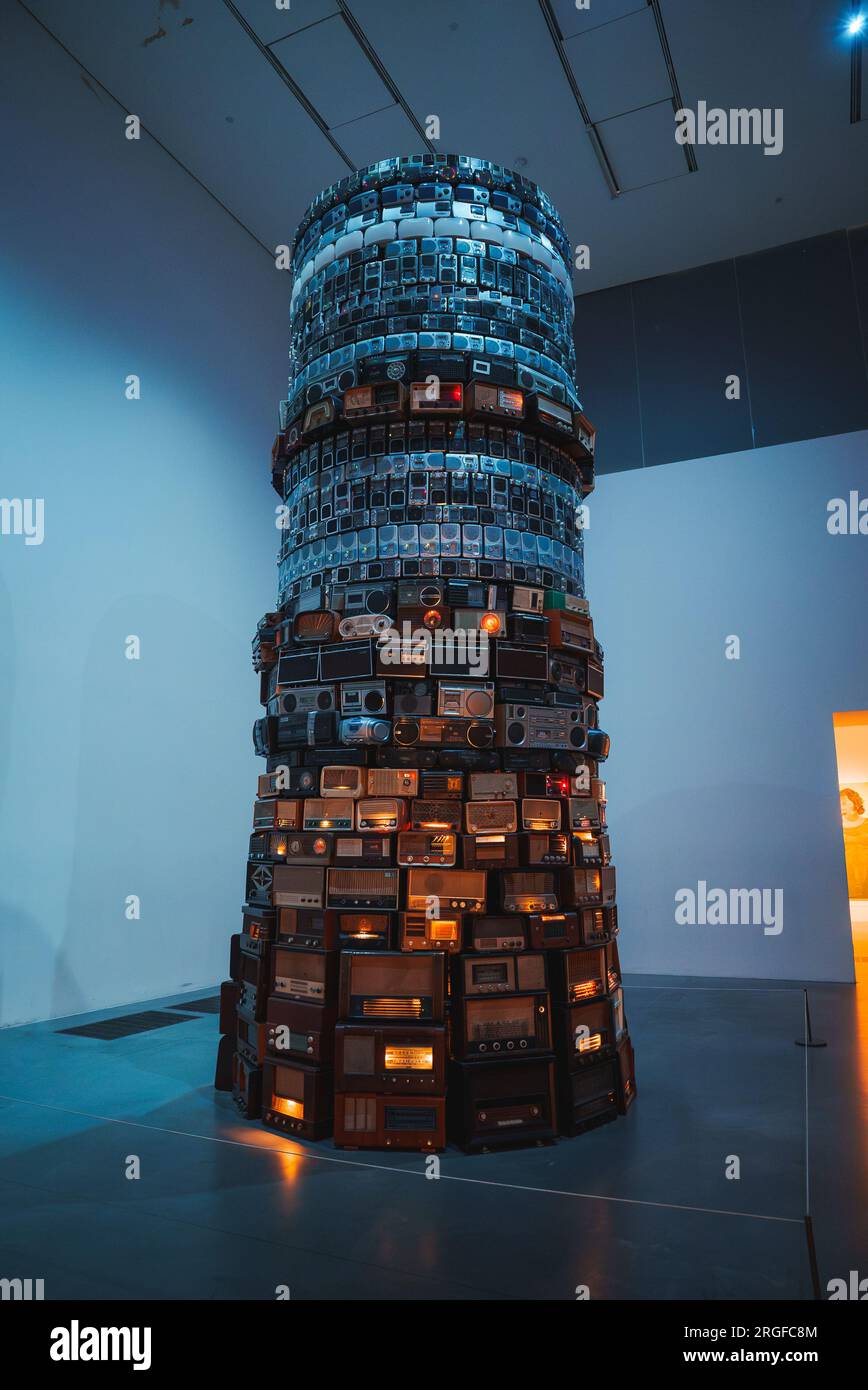 Illuminated Babel at Tate Modern Museum in London Stock Photo - Alamy