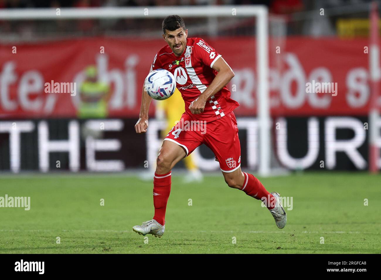 Monza, Italy. 08th Aug, 2023. Mirko Maric of Ac Monza in action during ...