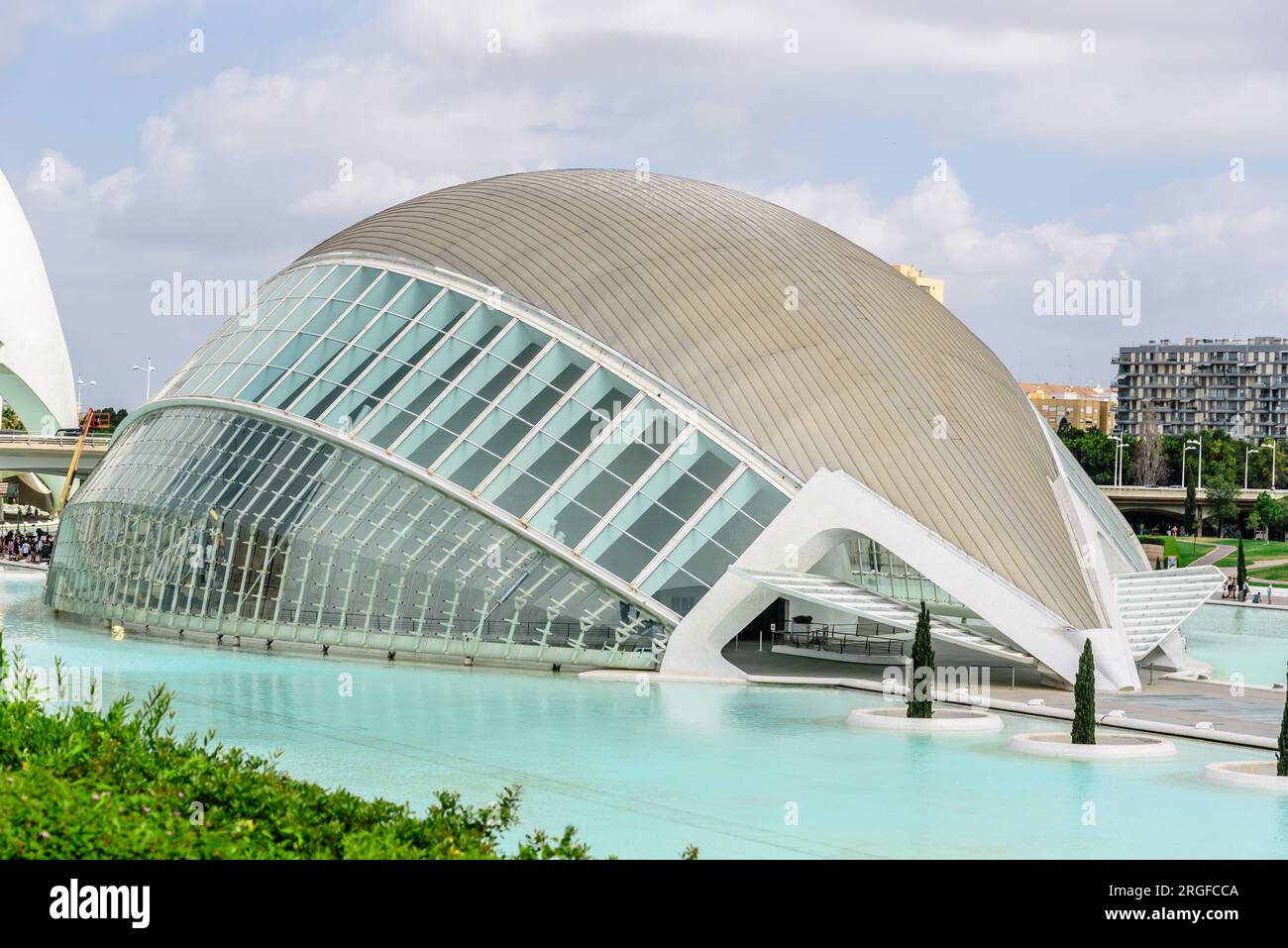 Valencia, Spain - July 30, 2023: View of the City of Arts and Sciences ...
