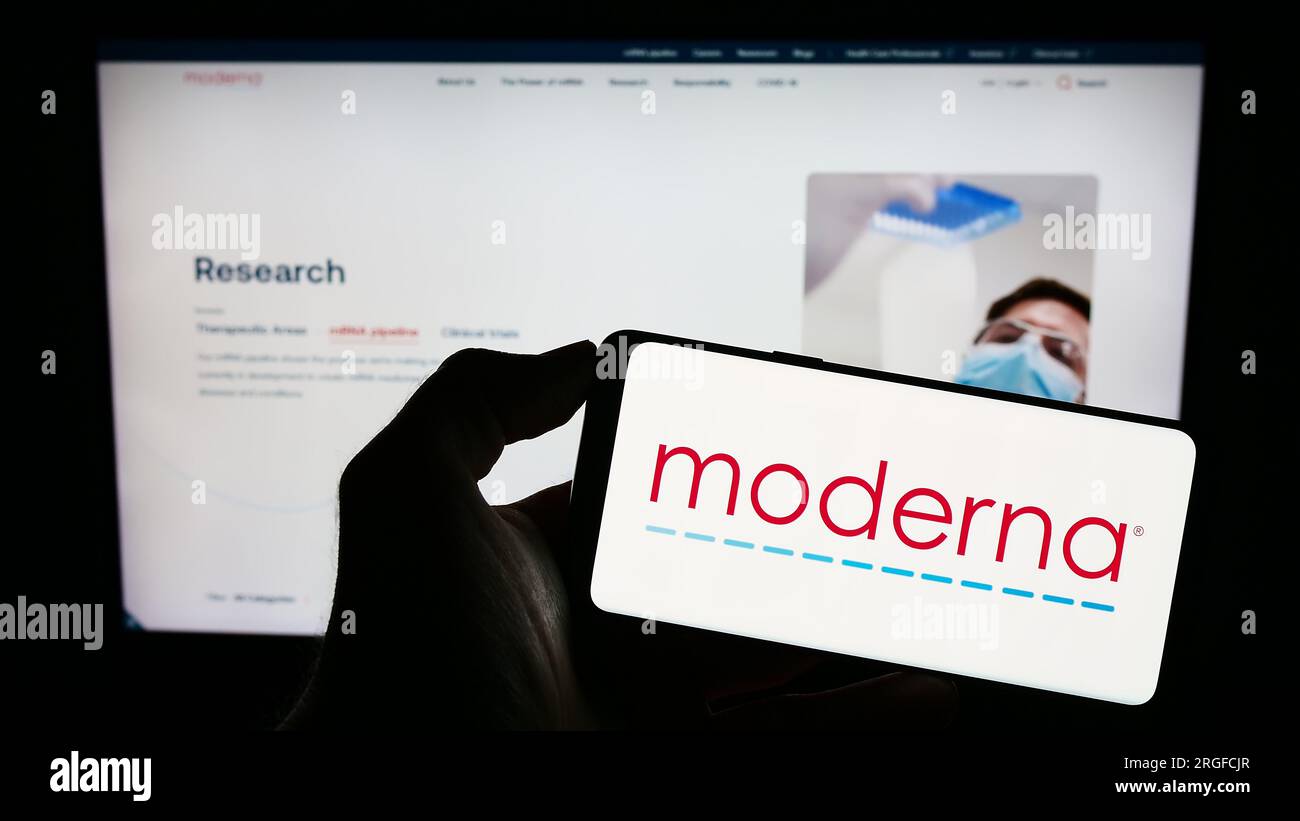 Moderna logo hi-res stock photography and images - Alamy