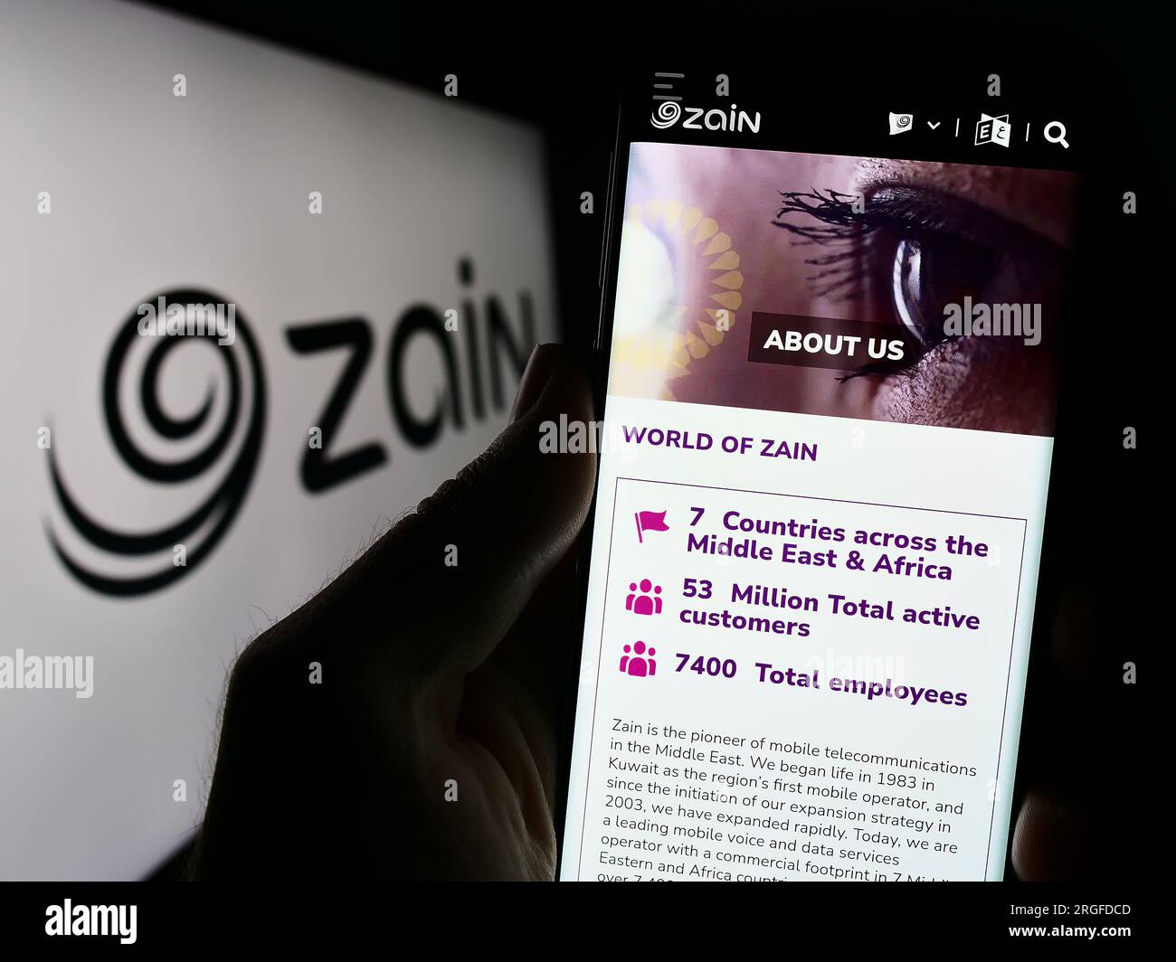 Zain logo hi-res stock photography and images - Alamy