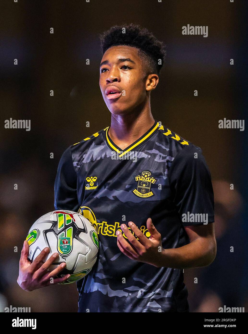 Southampton's Samuel Amo-Ameyaw during the Carabao Cup first round ...