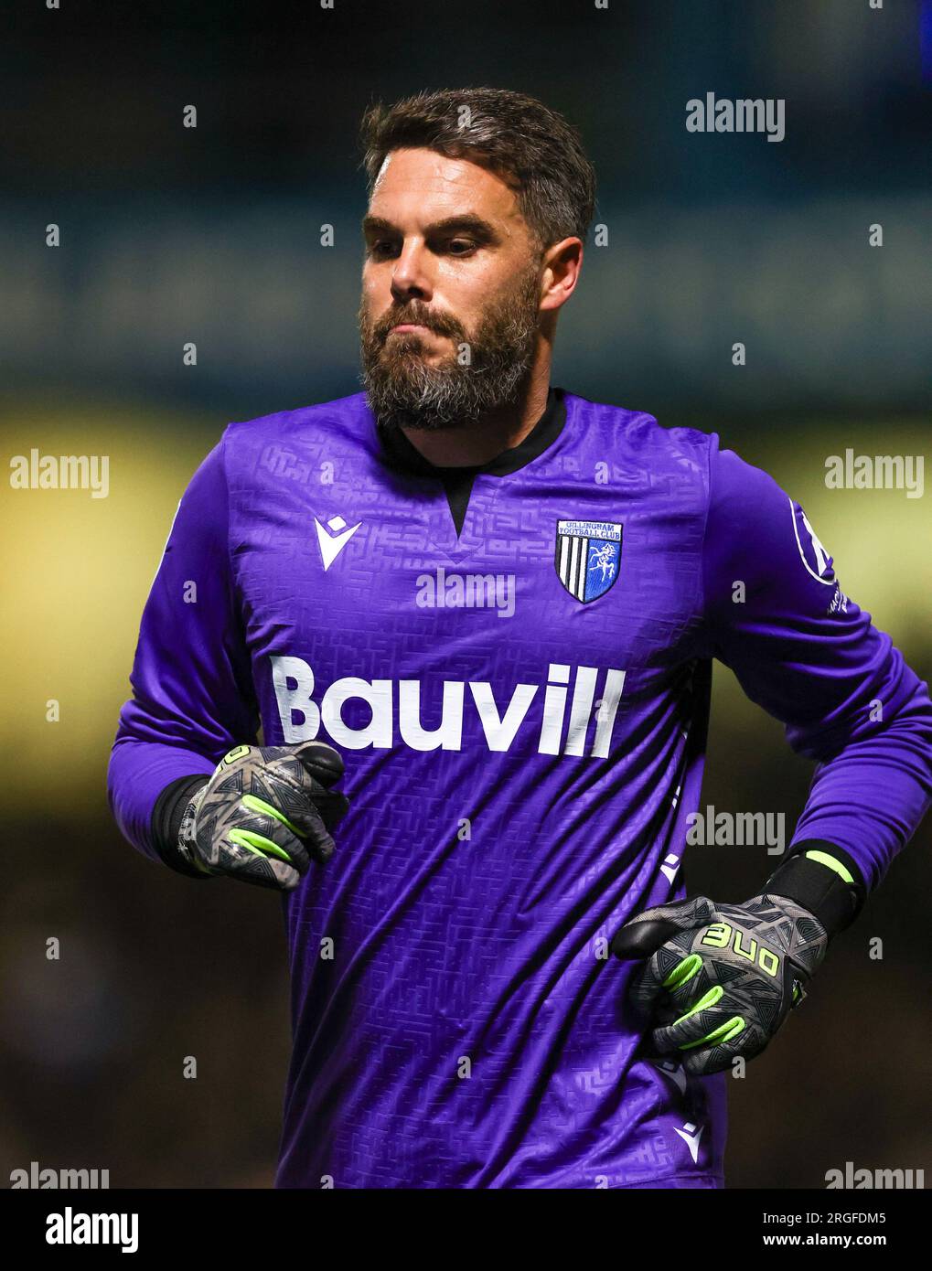 Gillingham's goalkeeper Glenn Morris during the Carabao Cup first round ...