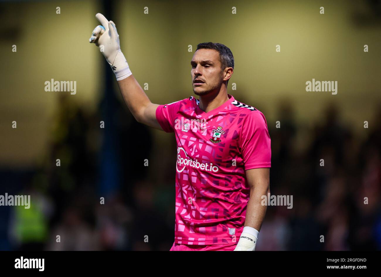 Southampton goalkeeper Alex McCarthy during the Carabao Cup first round ...