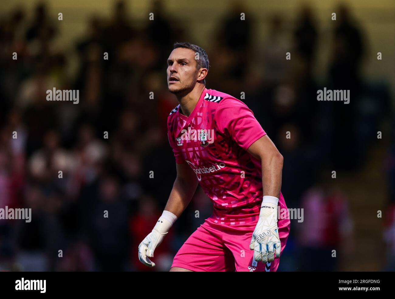 Southampton goalkeeper Alex McCarthy during the Carabao Cup first round ...