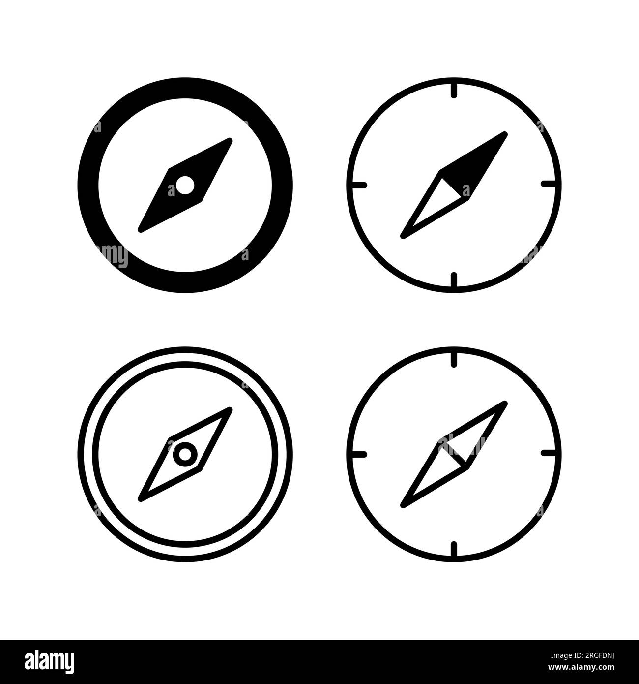 Compass icon vector. navigation icon Stock Vector Image & Art - Alamy