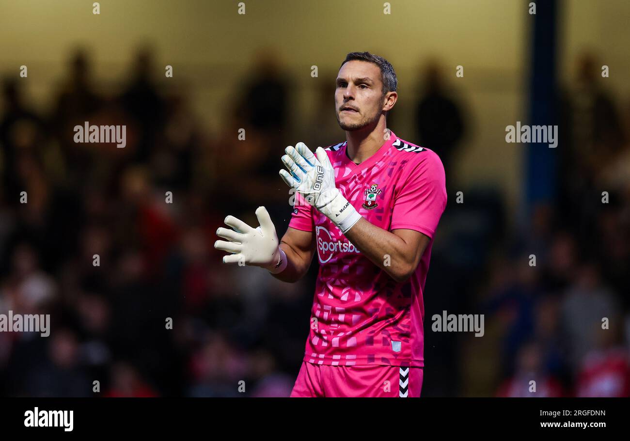 Southampton goalkeeper Alex McCarthy during the Carabao Cup first round ...