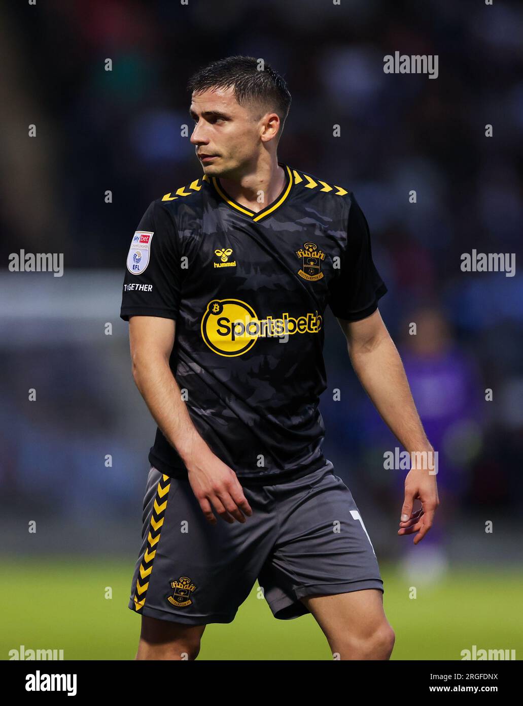 Southampton's Romain Perraud during the Carabao Cup first round match ...