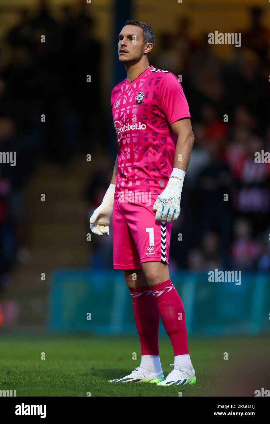 Southampton goalkeeper Alex McCarthy during the Carabao Cup first round ...