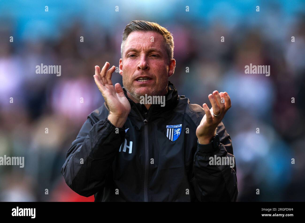 Gillingham manager Neil Harris during the Carabao Cup first round match ...