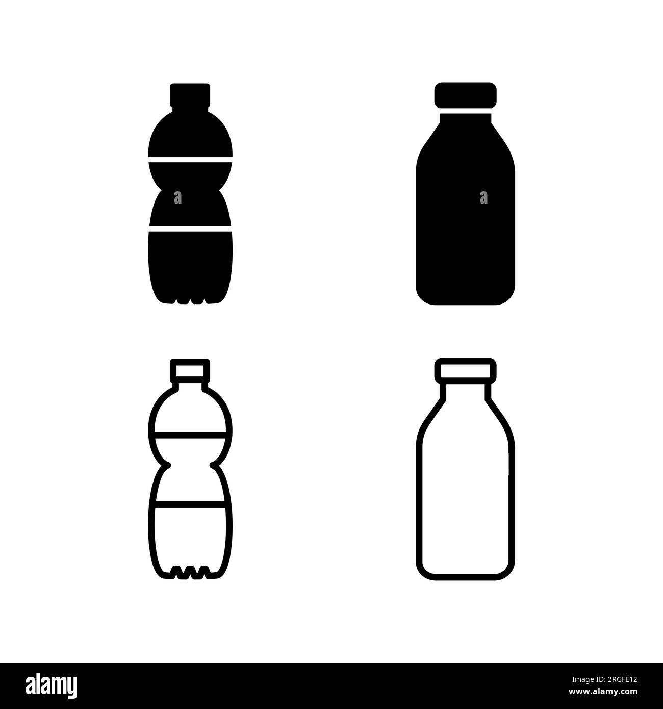 bottle icon vector. bottle icon in trendy flat design Stock Vector ...
