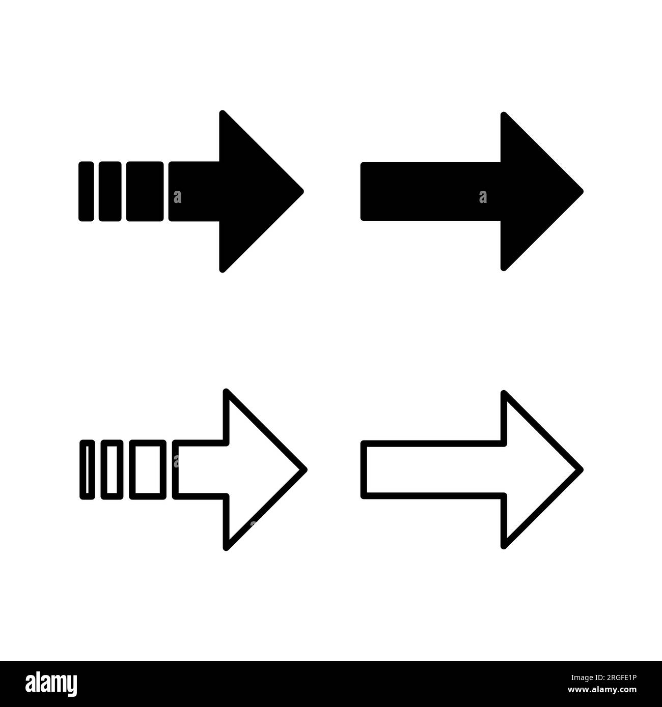 Right arrow symbol Black and White Stock Photos & Images - Alamy