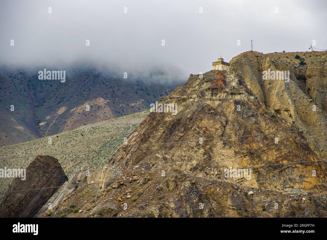 Beautiful Kagbeni Village on the banks of Kaligandaki River in Upper ...