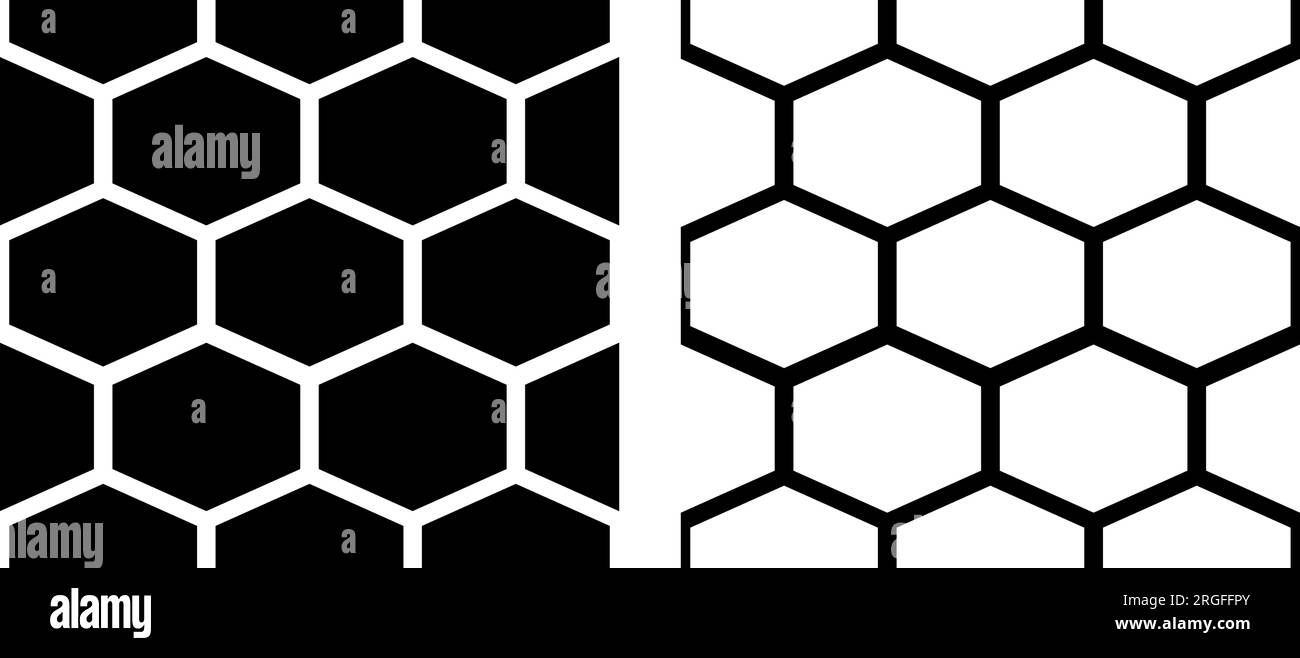 Hexagon shape Black and White Stock Photos & Images - Alamy