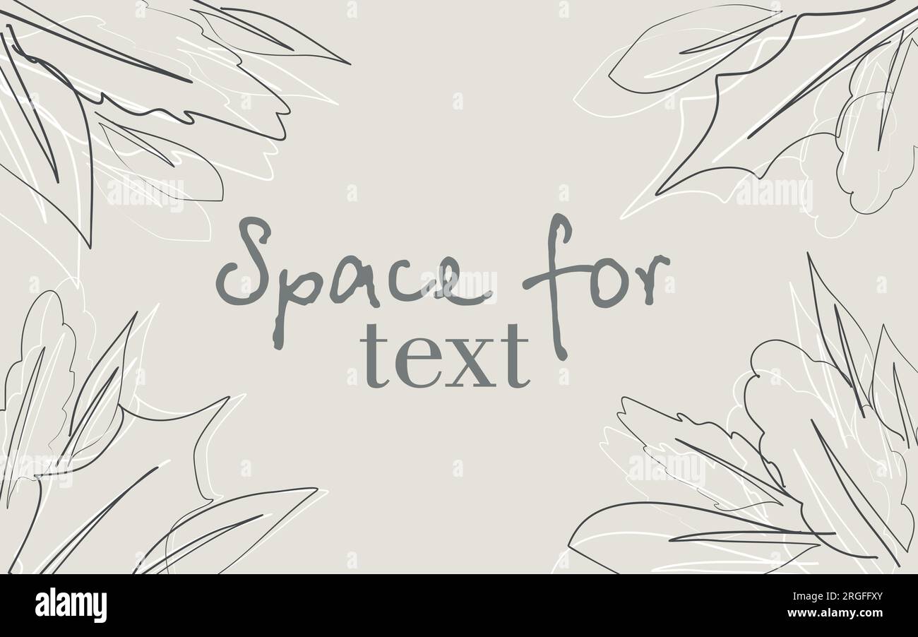 Abstract Autumn background with the space for text. Vector seasonal ...