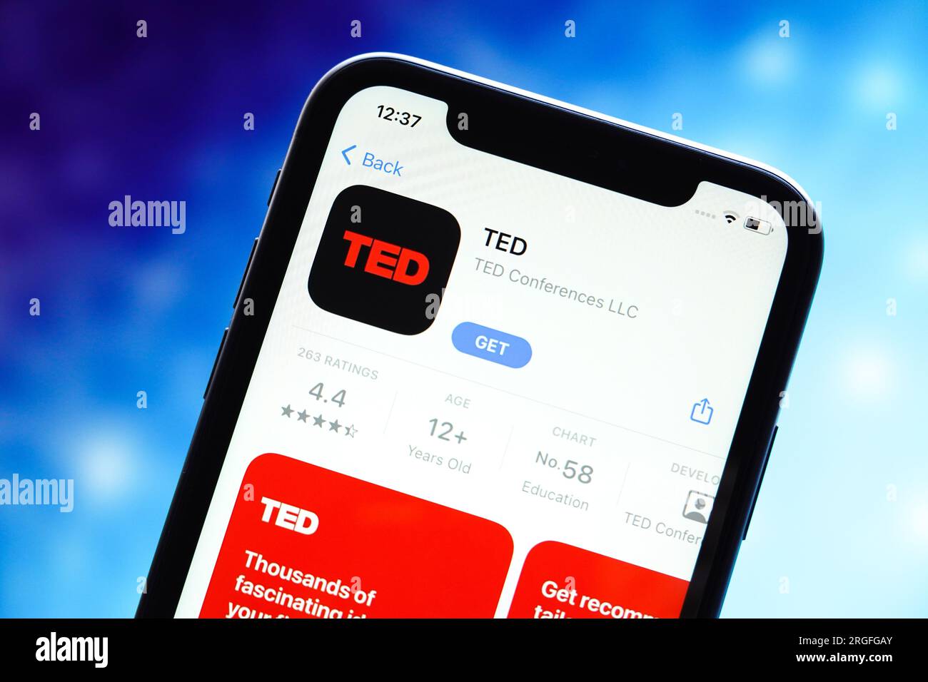 China. 09th Aug, 2023. In this photo illustration, the TED logo is ...