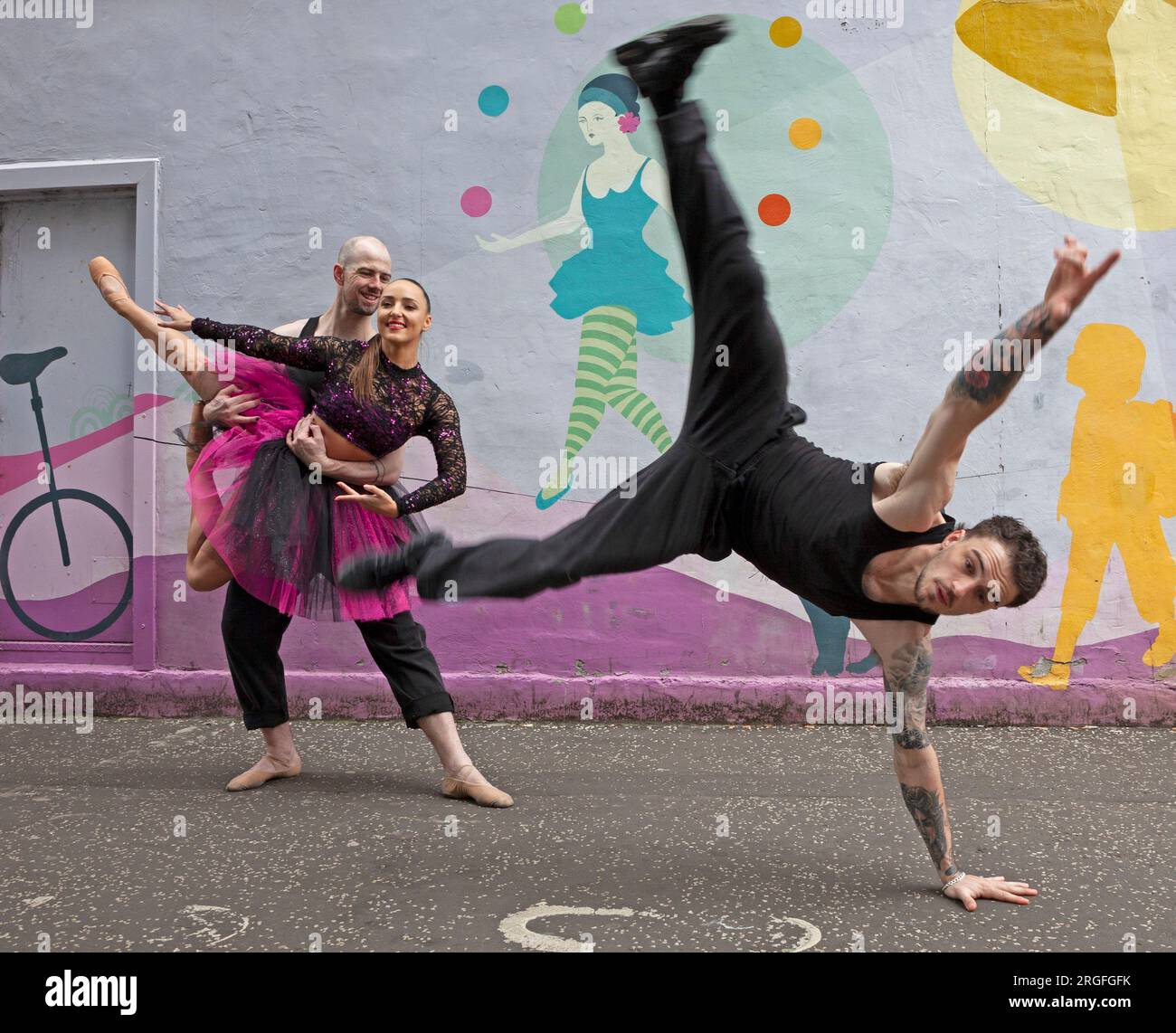 Gifford Park, Edinburgh, Scotland, UK. 9 August 2023. Beats on Pointe ...