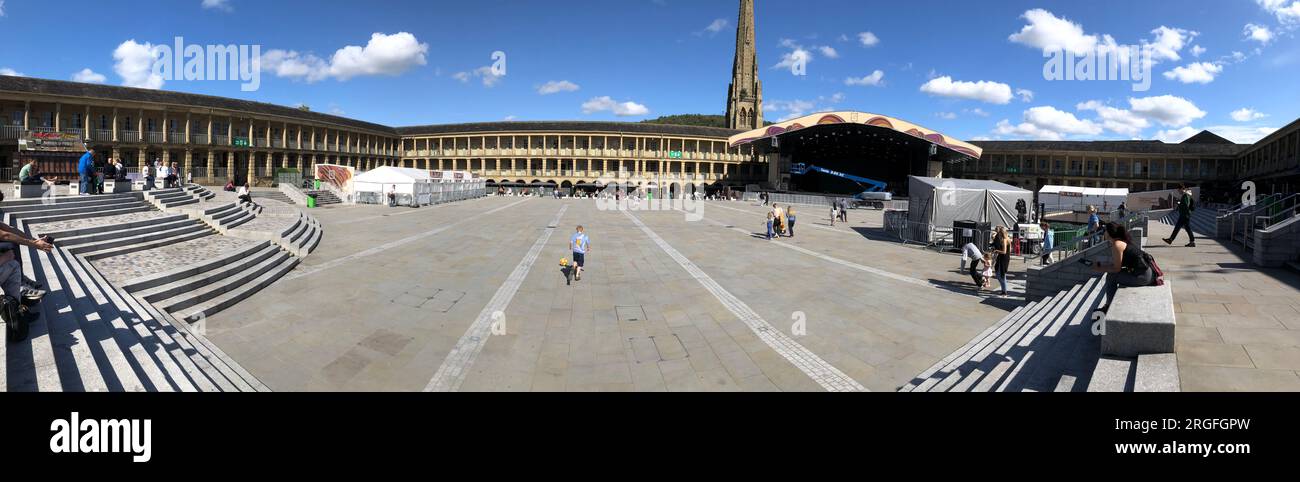 The Piece Hall is a Grade I listed building in Halifax, West Yorkshire ...