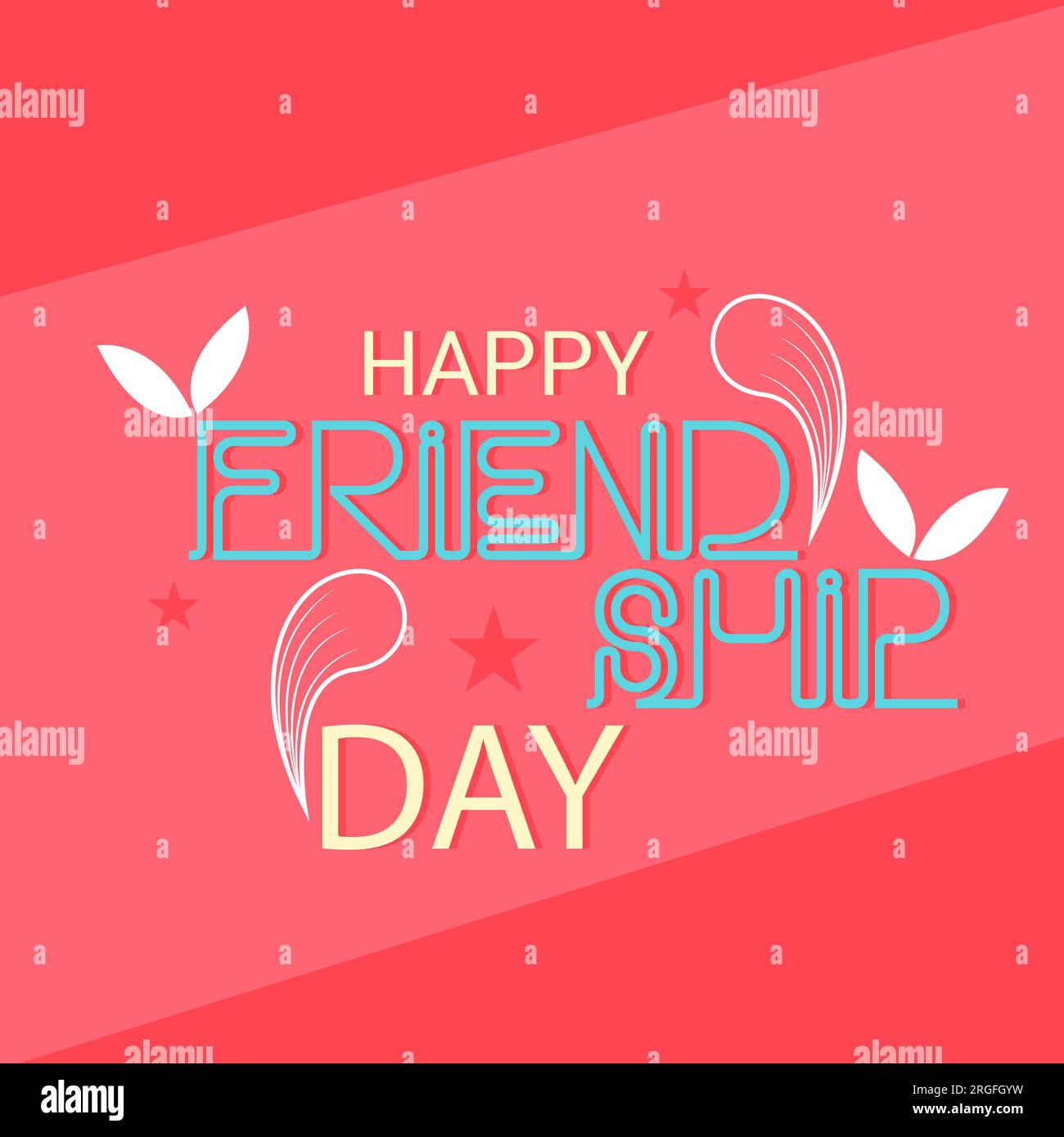 Vector illustration of a Background for Happy Friendship Day Stock ...