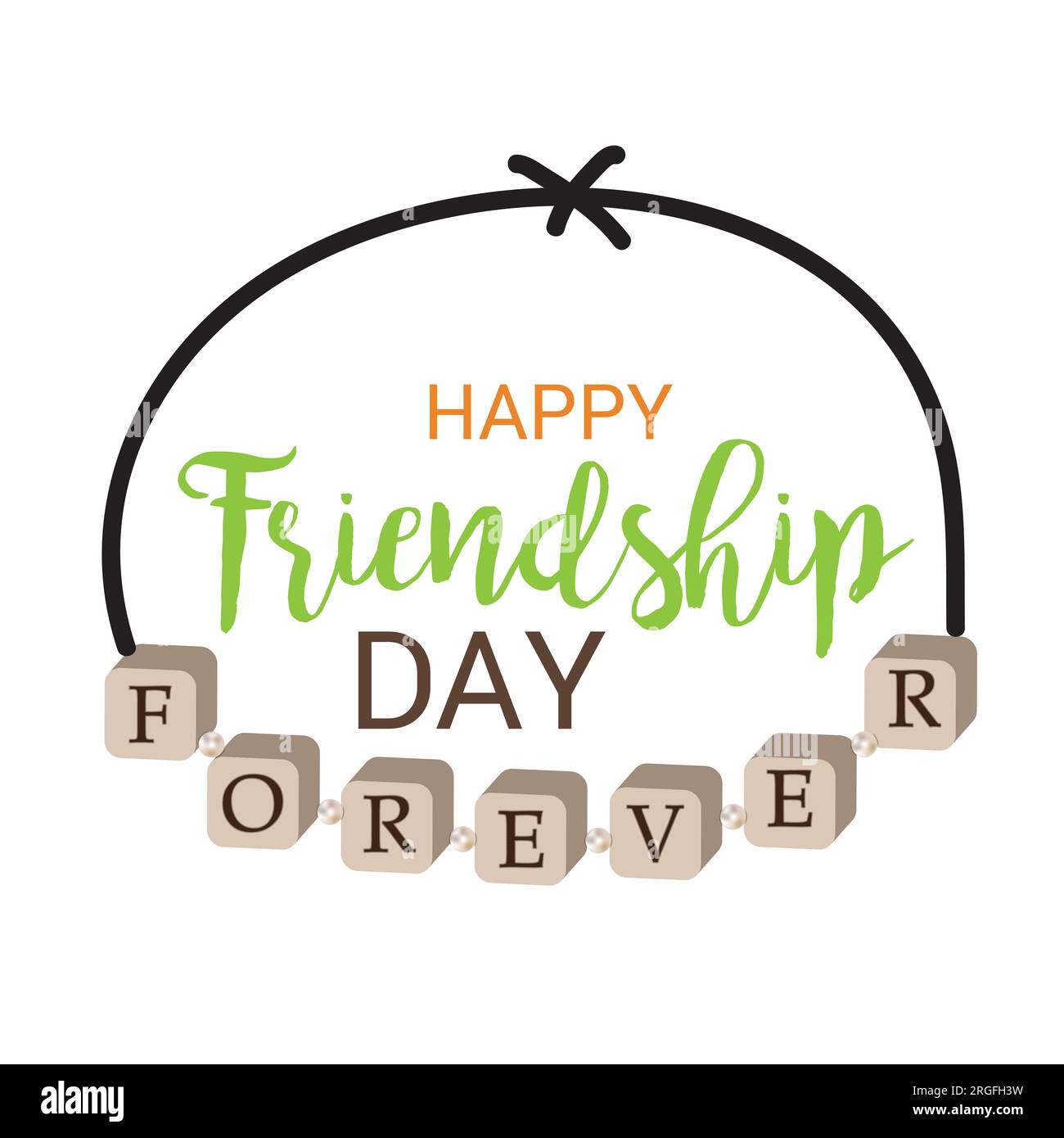 Vector illustration of a Background for Happy Friendship Day Stock ...