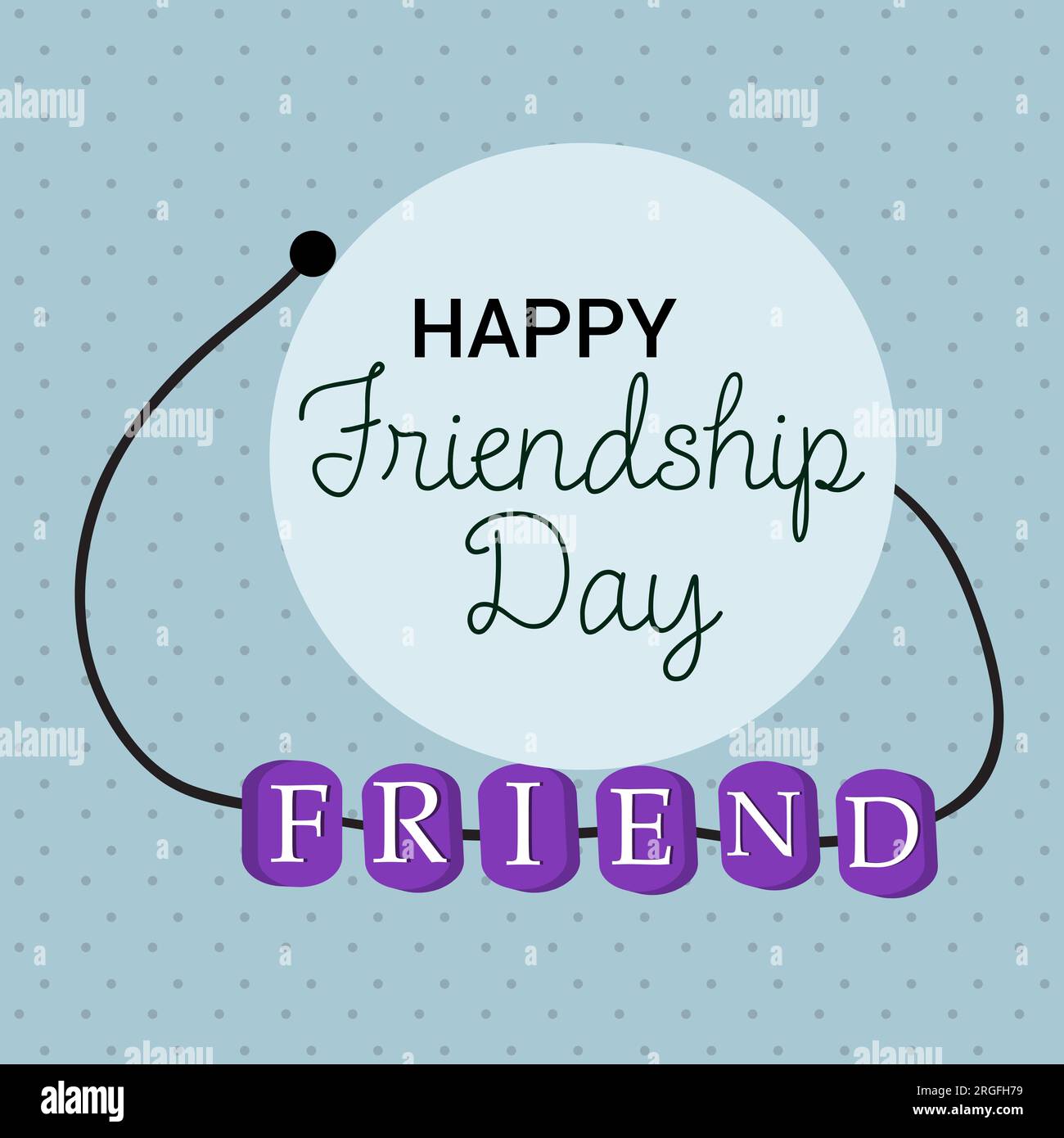 Vector illustration of a Background for Happy Friendship Day Stock ...