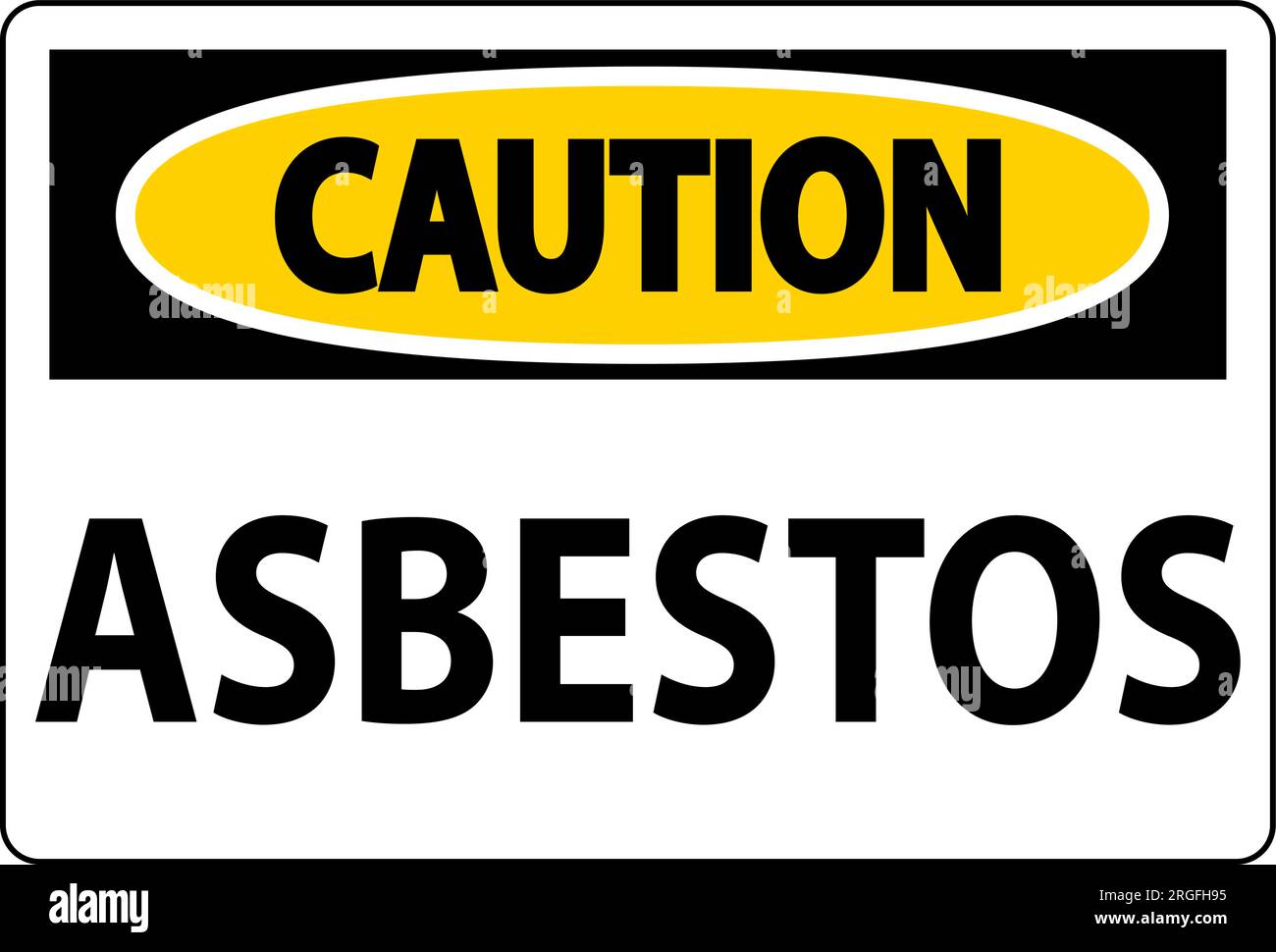 Asbestos Caution Signs Asbestos Hazard Area Authorized Personnel Only ...