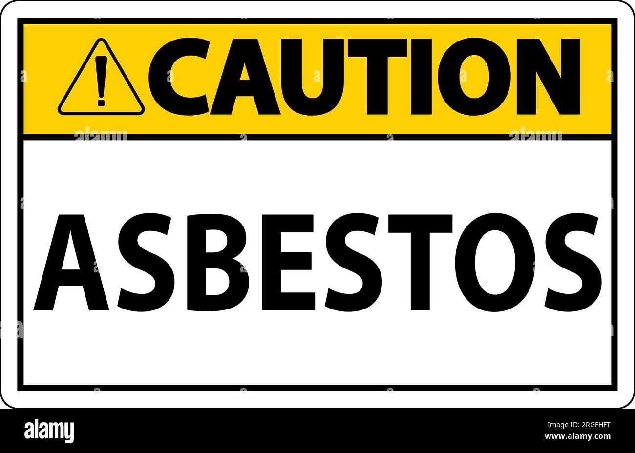 Asbestos Caution Signs Asbestos Hazard Area Authorized Personnel Only ...