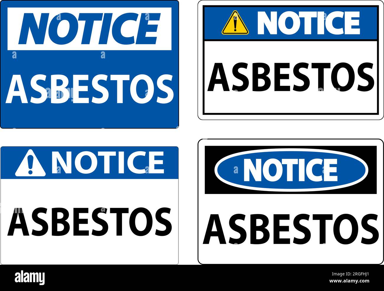 Asbestos Notice Signs Asbestos Hazard Area Authorized Personnel Only ...