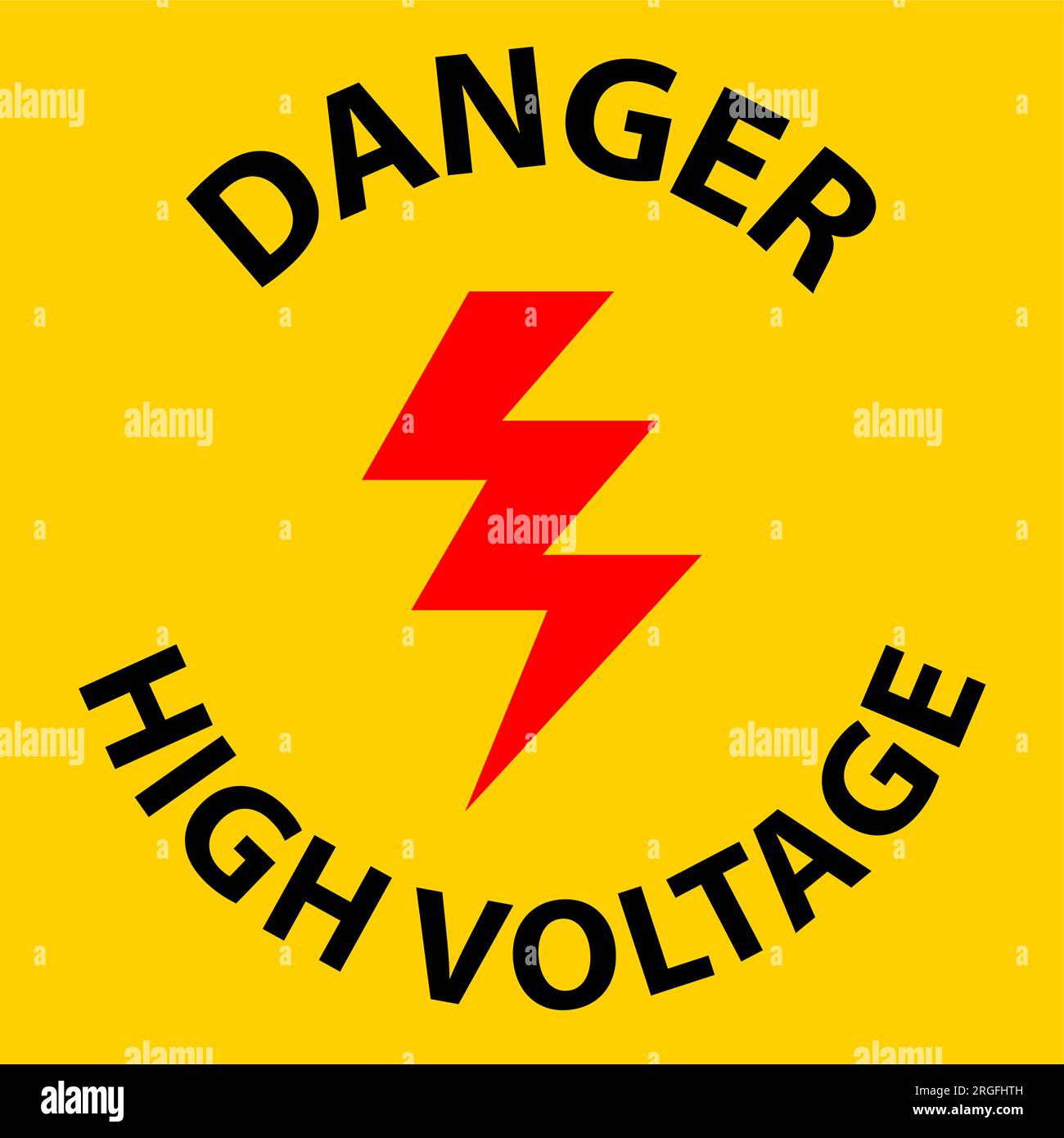 Danger High Voltage Vector