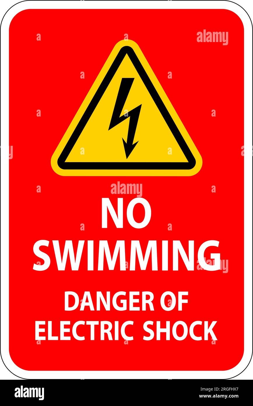 Electric Shock Sign ANSI Safety Label Danger Electric Shock Do